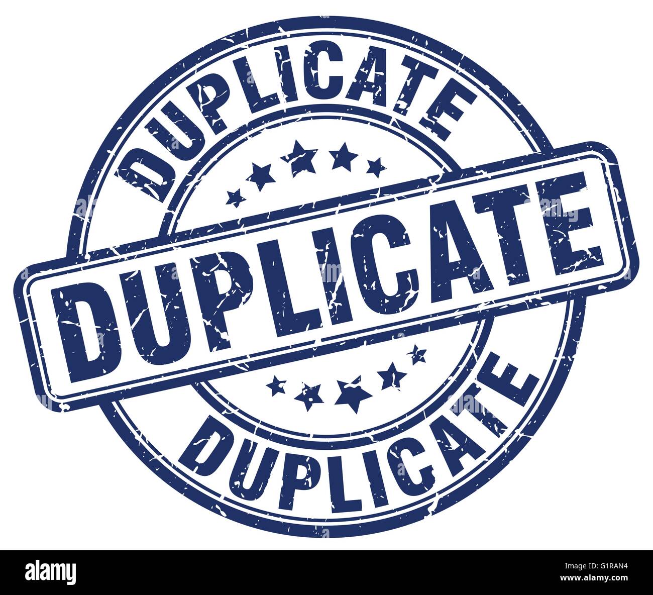 Duplicate rubber stamp Stock Vector Images - Alamy