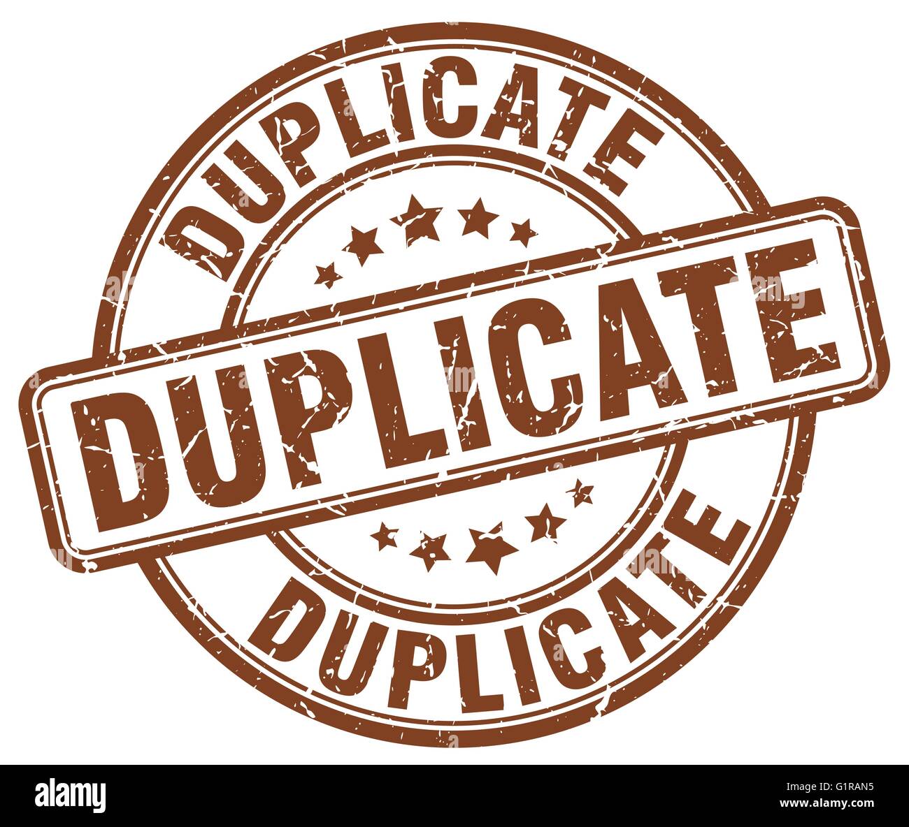 Duplicate rubber stamp Stock Vector Images - Alamy