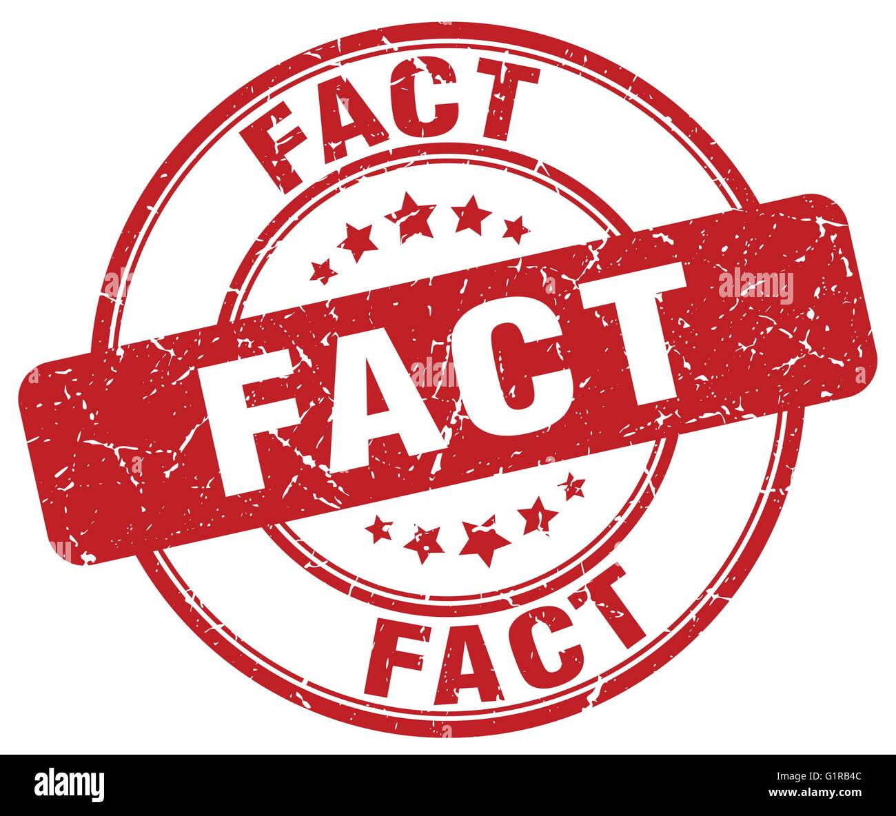 fact red grunge round vintage rubber stamp Stock Vector Image & Art - Alamy