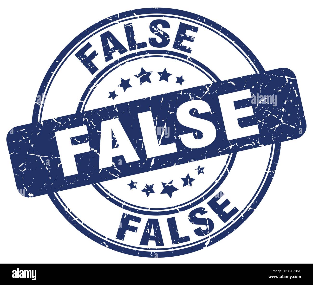 false blue grunge round vintage rubber stamp Stock Vector Image & Art ...