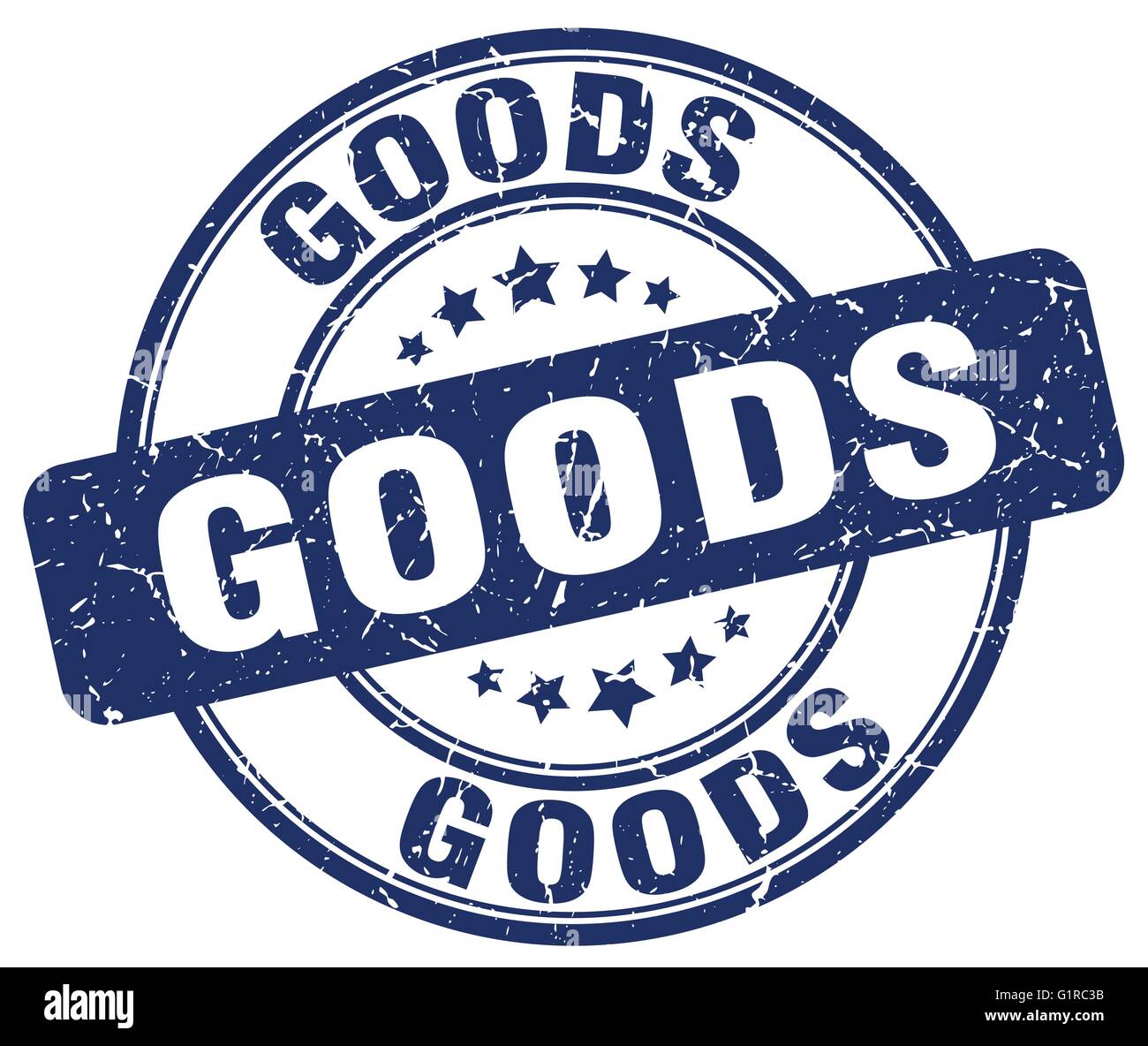 goods blue grunge round vintage rubber stamp Stock Vector Image & Art ...