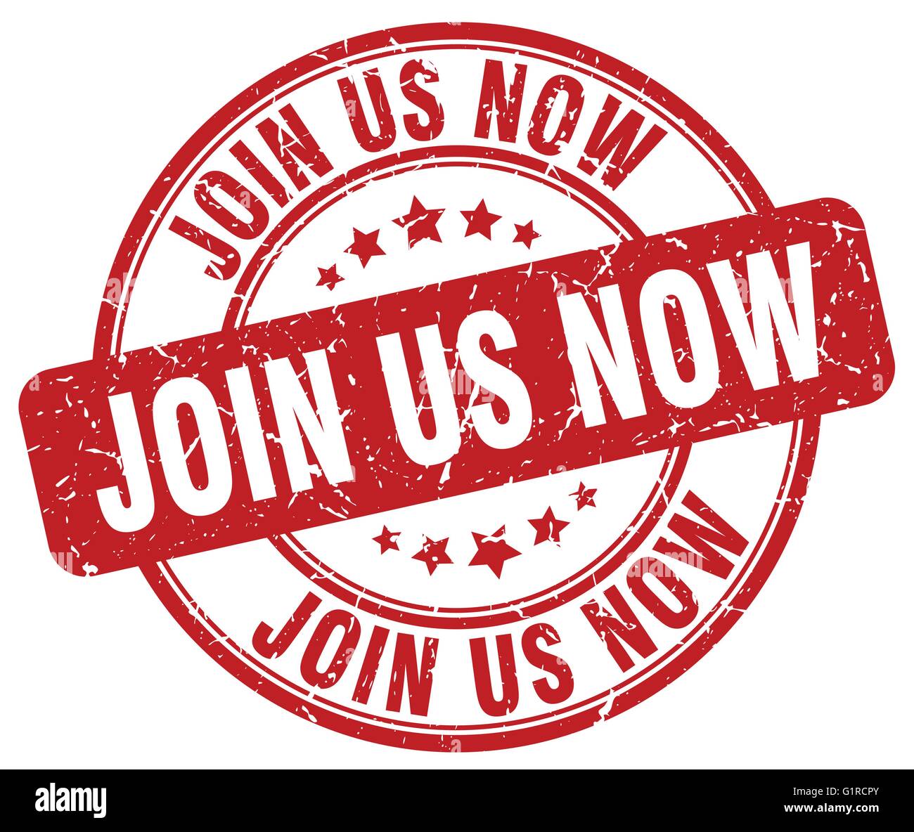 Join us round red Stock Vector Images - Alamy