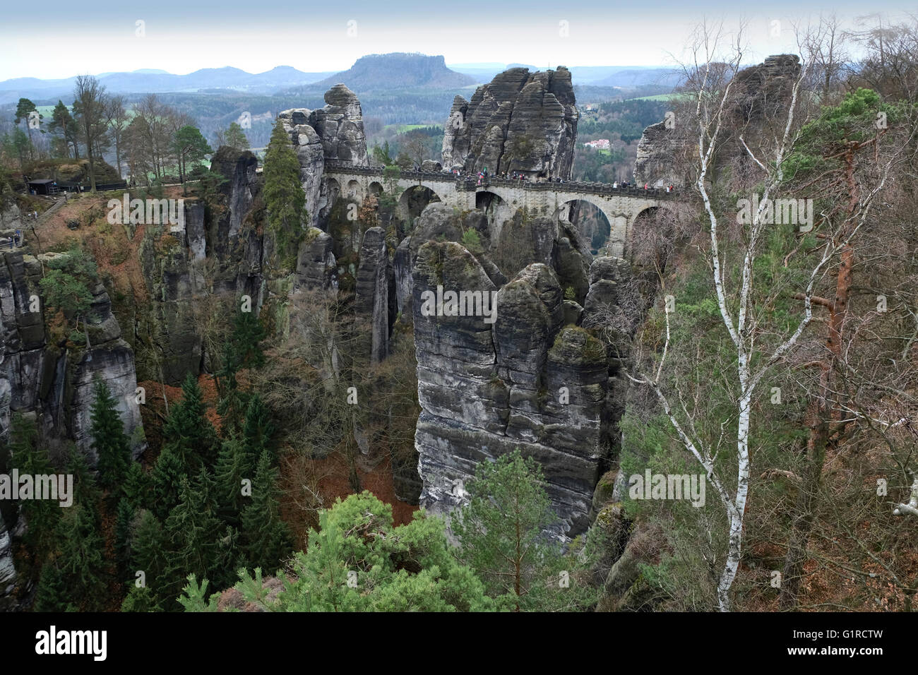 Saxon Switzerland National Park,Bastei bridge, Saxon Switzerland ...