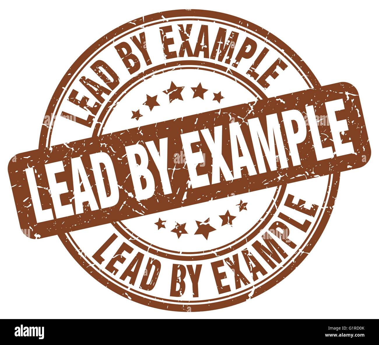 Lead by example rubber stamp hi-res stock photography and images - Alamy