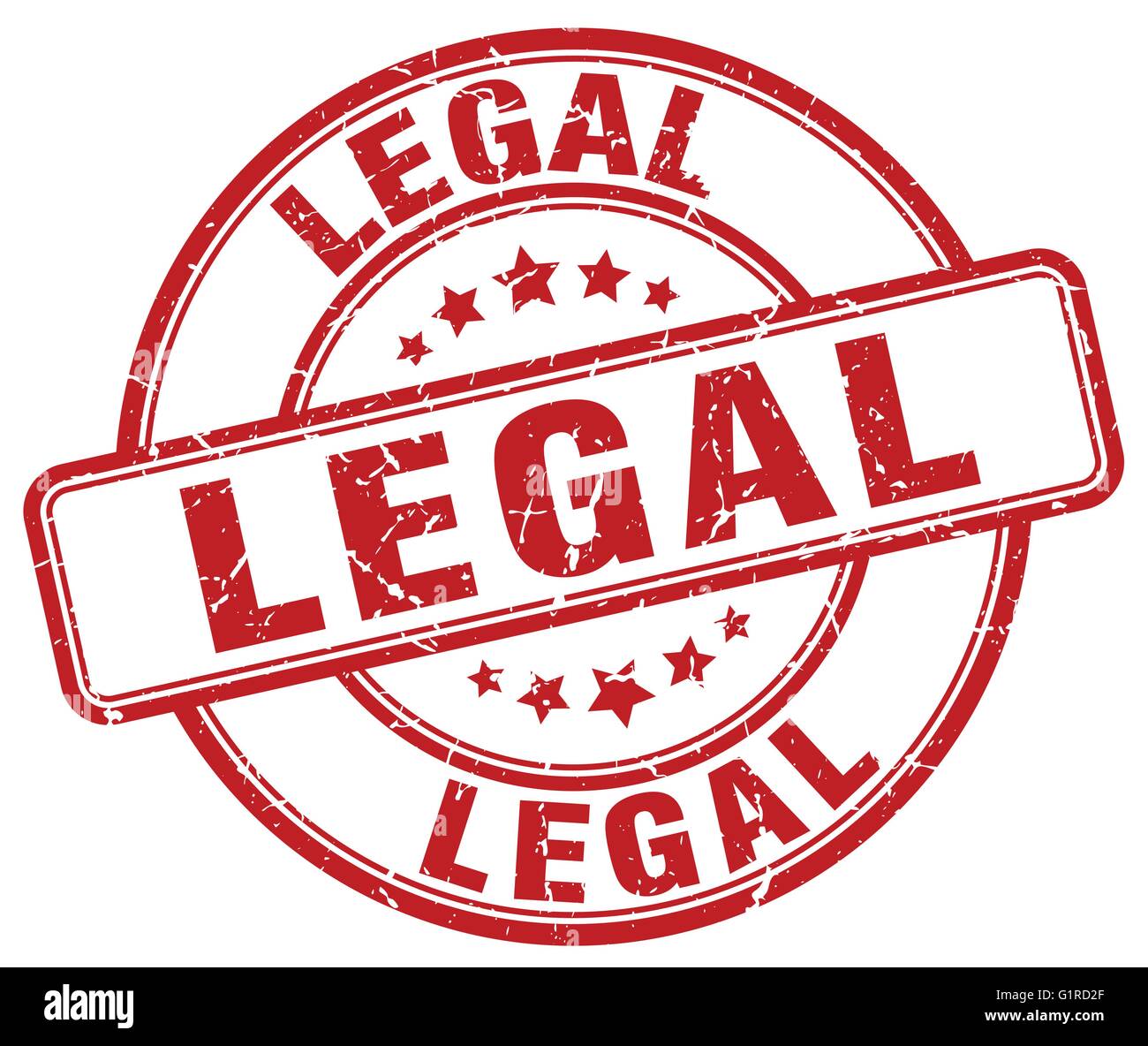 legal red grunge round vintage rubber stamp Stock Vector Image & Art ...
