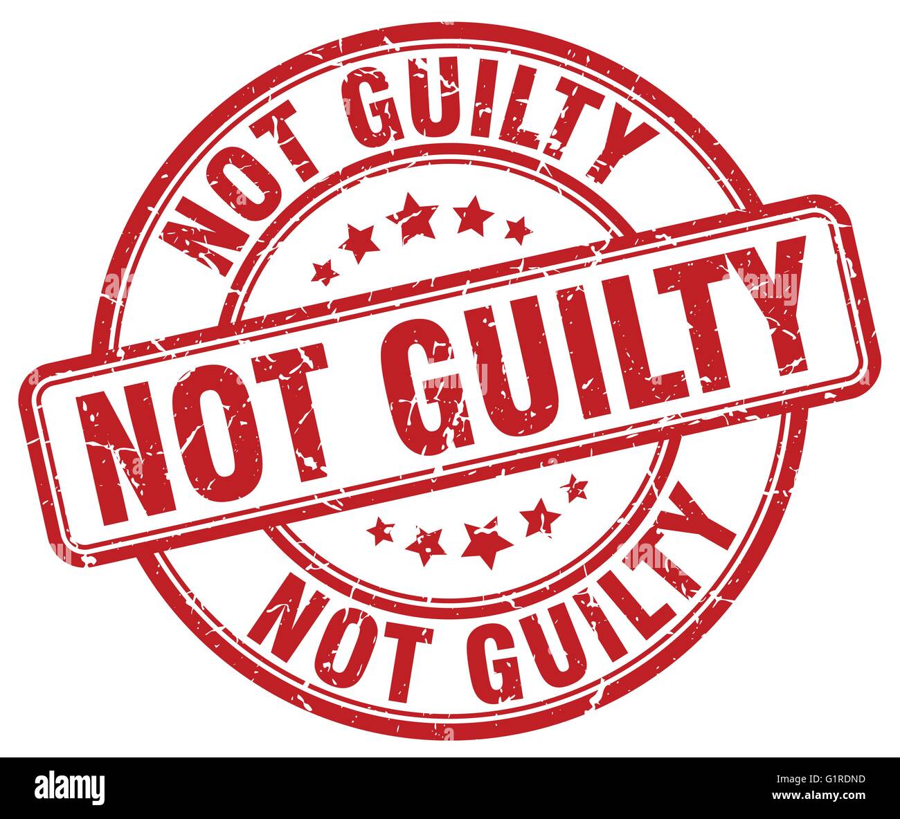 Not guilty stamp Stock Vector Images - Alamy