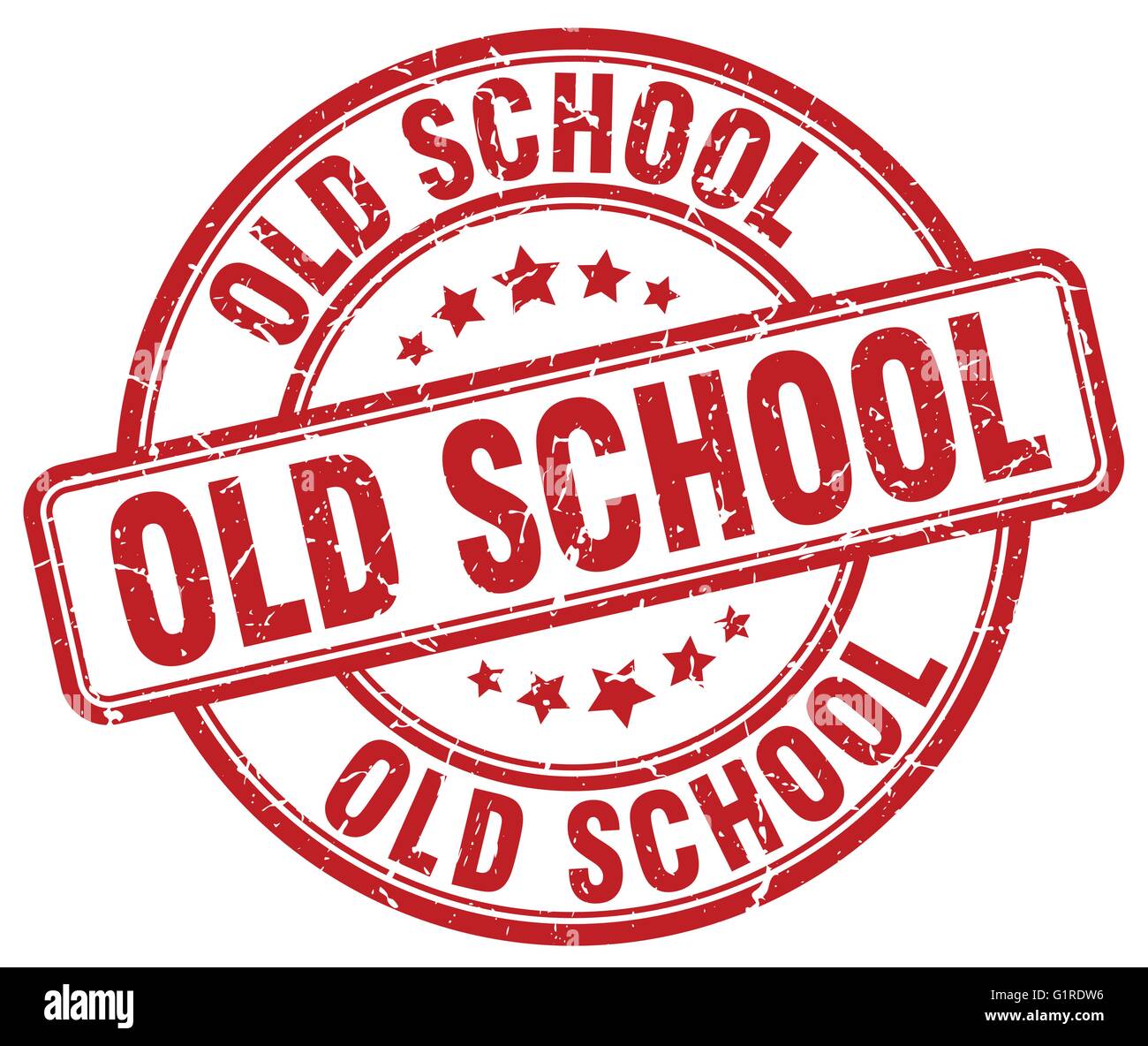 Old school rubber stamp Stock Vector Images - Alamy