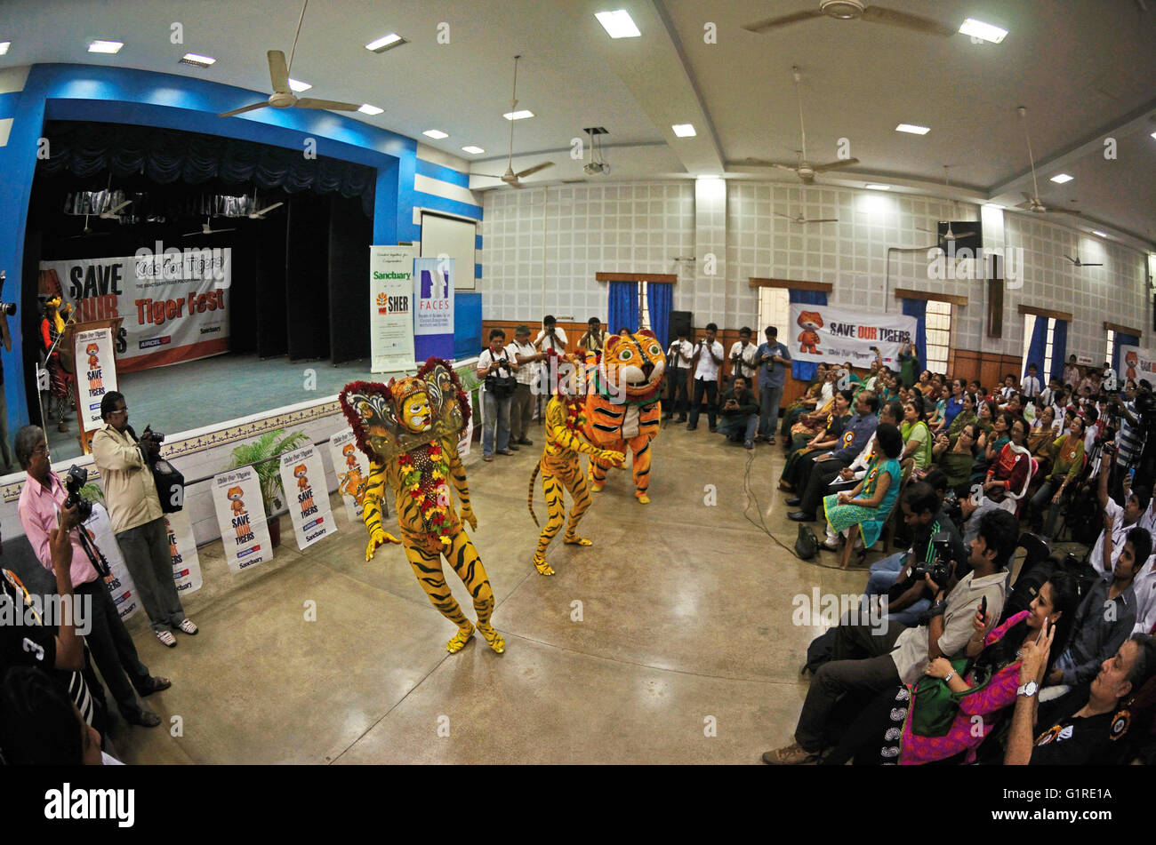 Tiger Mask Dance by local tribals from Simlipal Tiger Reserve ...