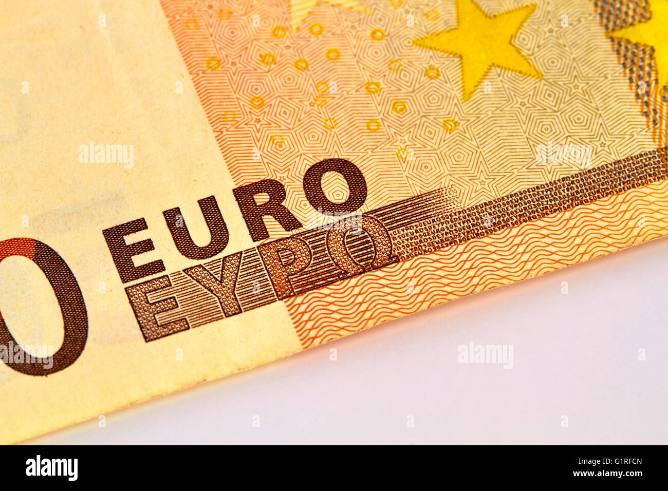 Money Background with Euro Bill Macro Stock Photo - Alamy