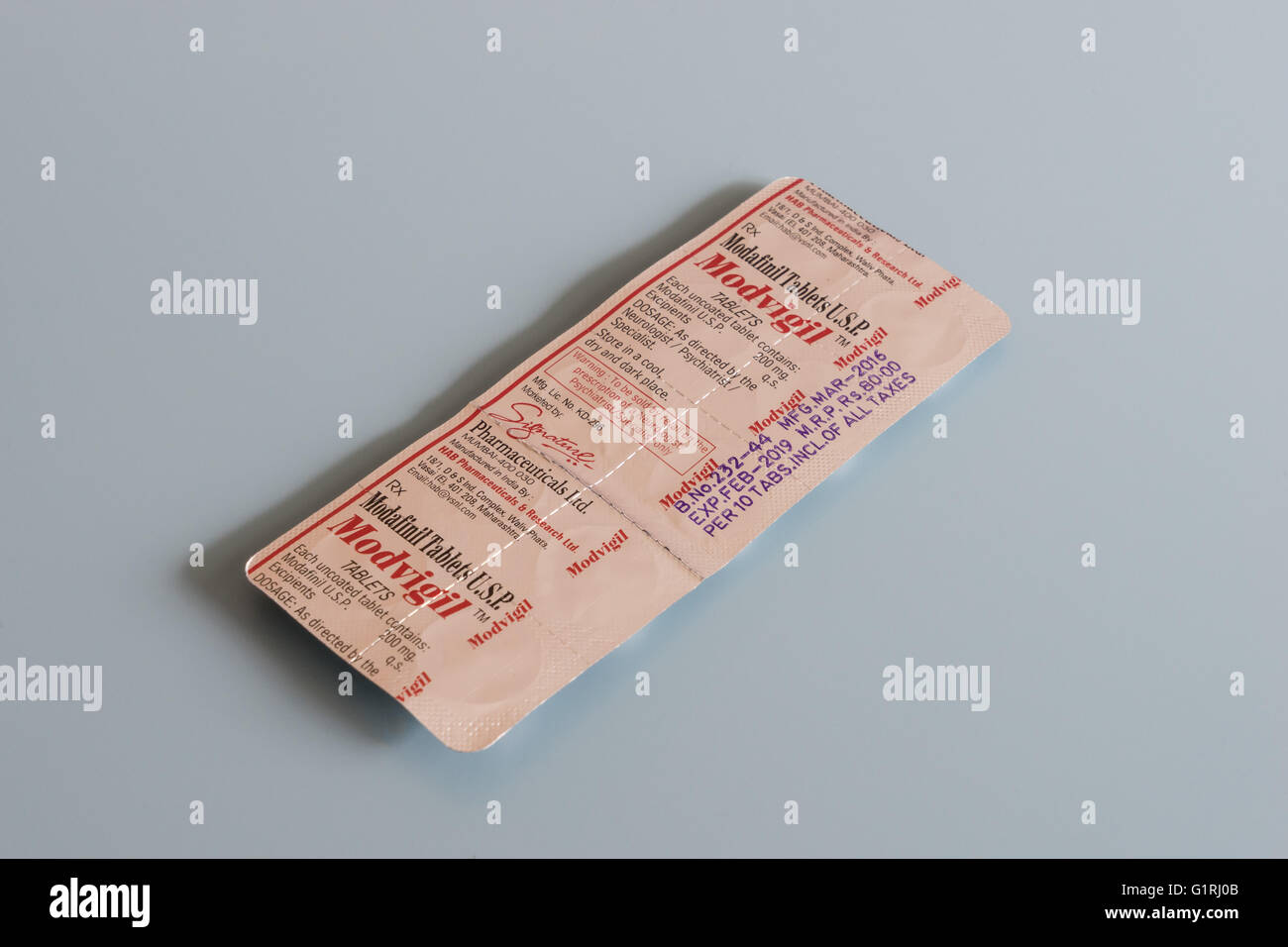 Modvigil capsulas — costo de dosis única