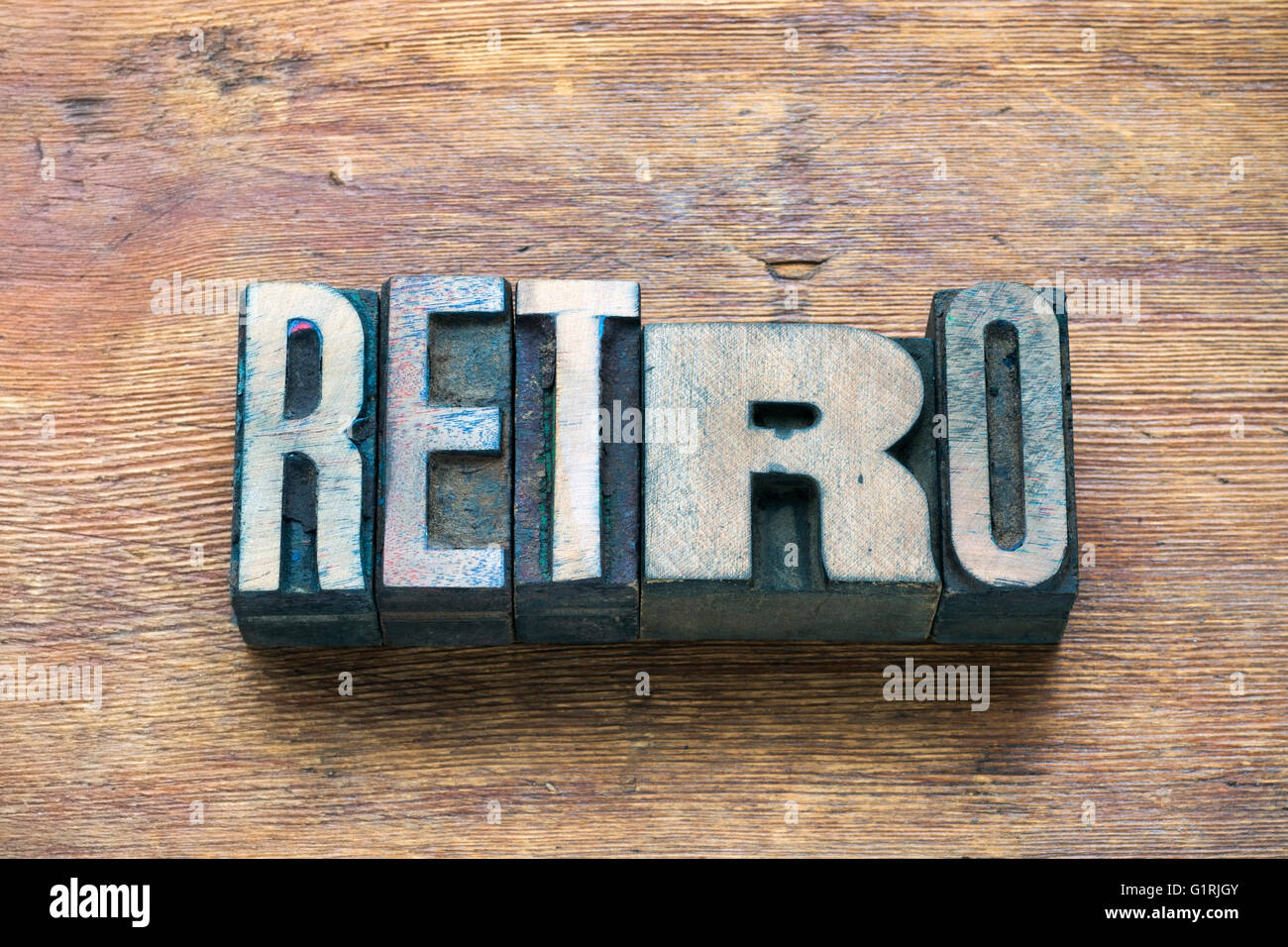 Retro word hi-res stock photography and images - Alamy