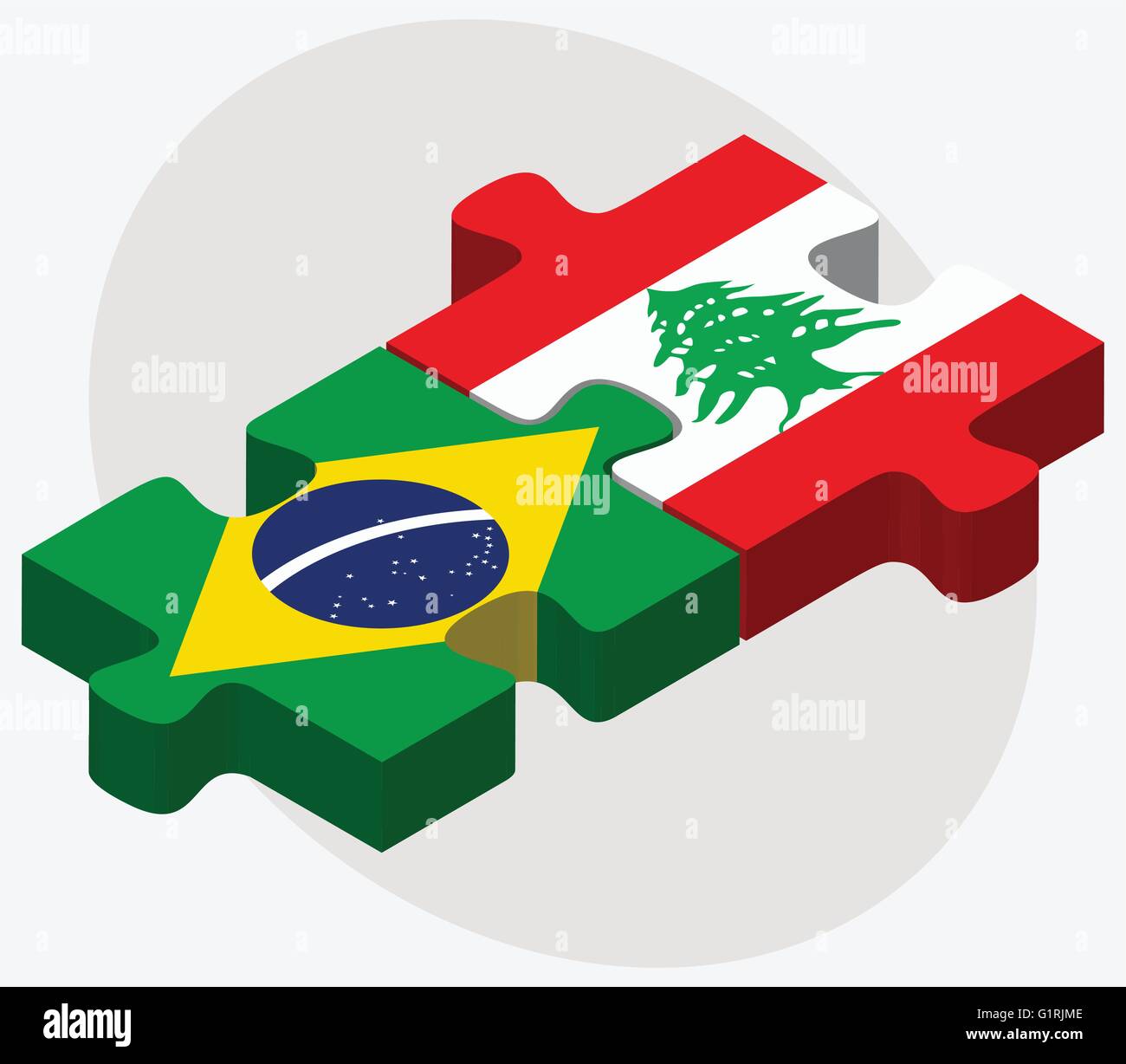 Lebanon brazil flag Stock Vector Images - Alamy