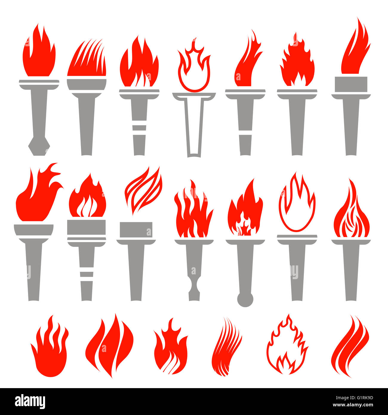Torch icon Cut Out Stock Images & Pictures - Alamy