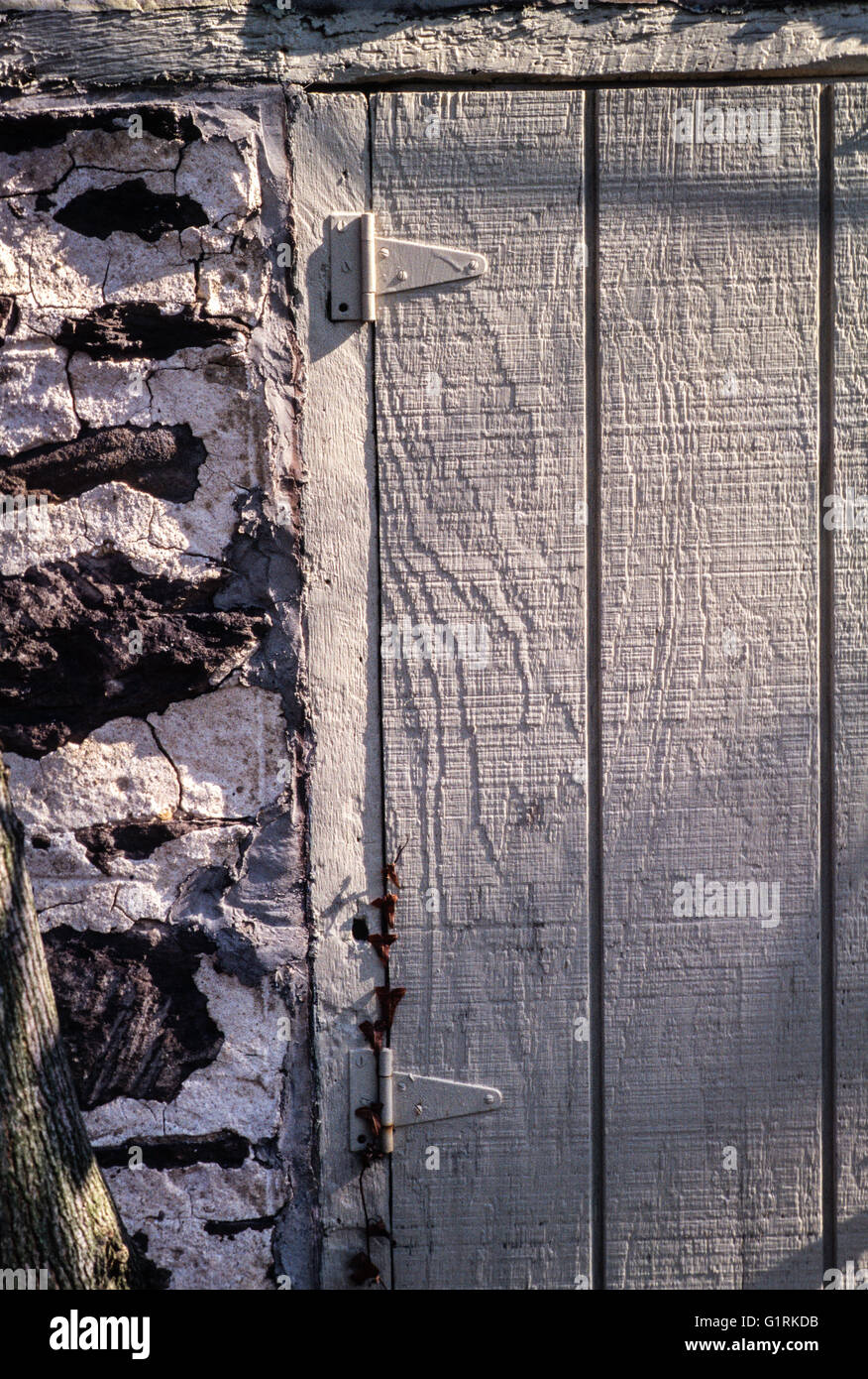 Original log cabin school at University of Pittsburgh campus Stock ...