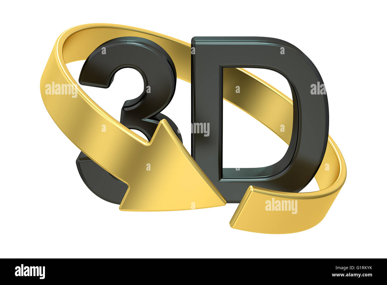 3D Virtual Tour concept, 3D rendering isolated on white background ...