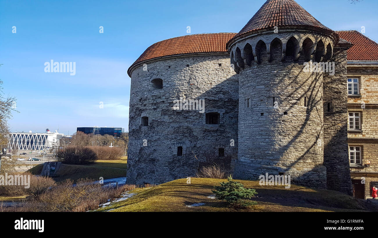 Stone castle Margaret tower, in tallin, estonia Stock Photo - Alamy