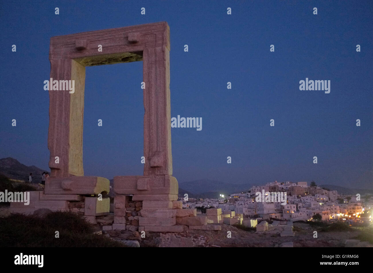 Portara Naxos - Temple of Apollo, at sunset, Apollo's Portal, Naxos ...