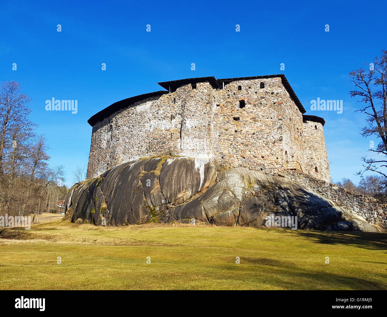 Ruins of castle raseborg, in snappertuna, raasepori, finland Stock ...