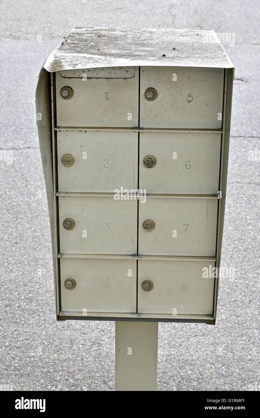 Apartment building mail boxes hi-res stock photography and images - Alamy