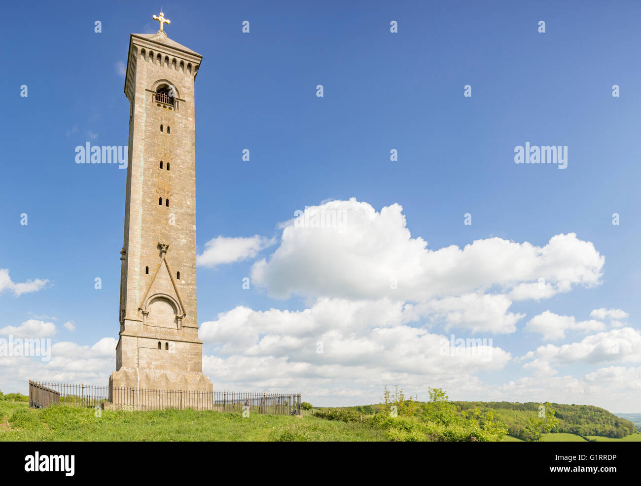 The Tyndale Monument, North Nibley, Gloucestershire, England, UK Stock ...