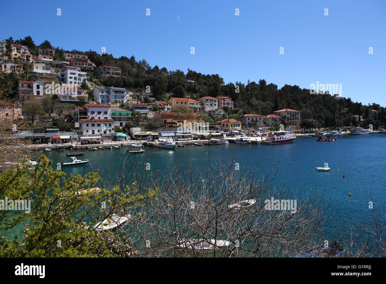 Fishing village of Moscenicka Draga, Istria,Croatia Stock Photo - Alamy