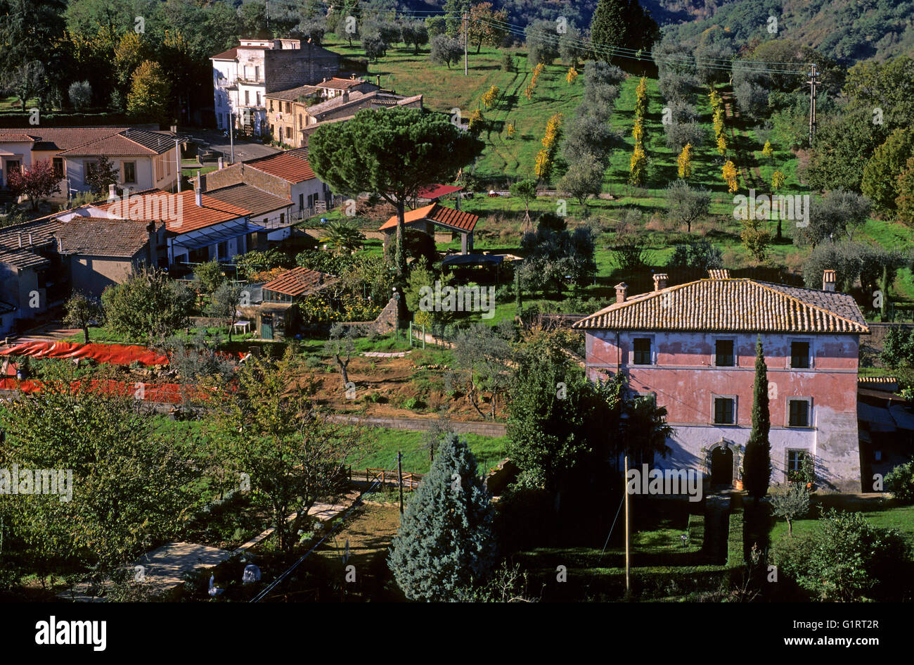 Countryside near Civitella d'Agliano, Lazio, Italy Stock Photo - Alamy