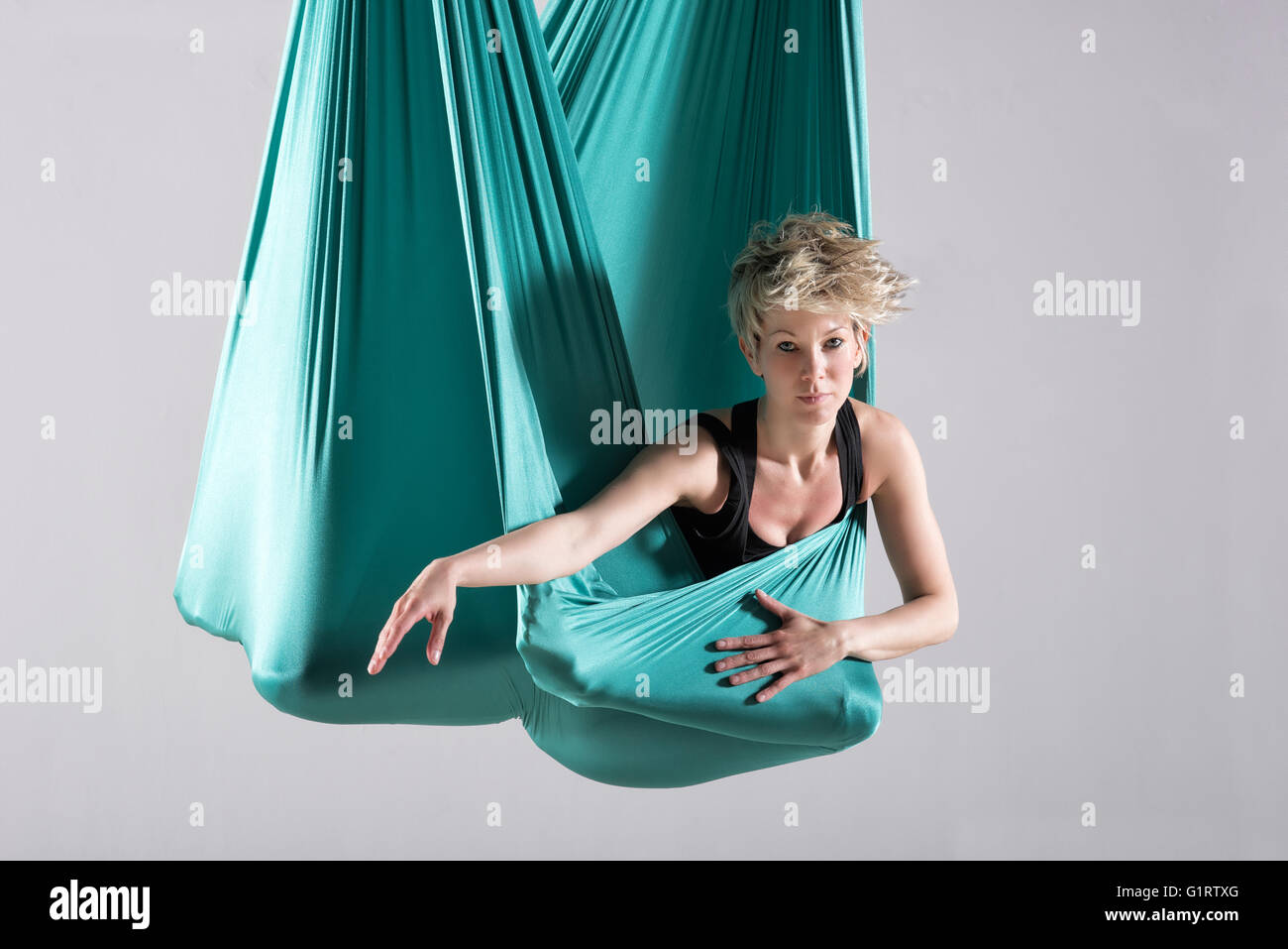 Stretching hanging blanket hi-res stock photography and images - Alamy