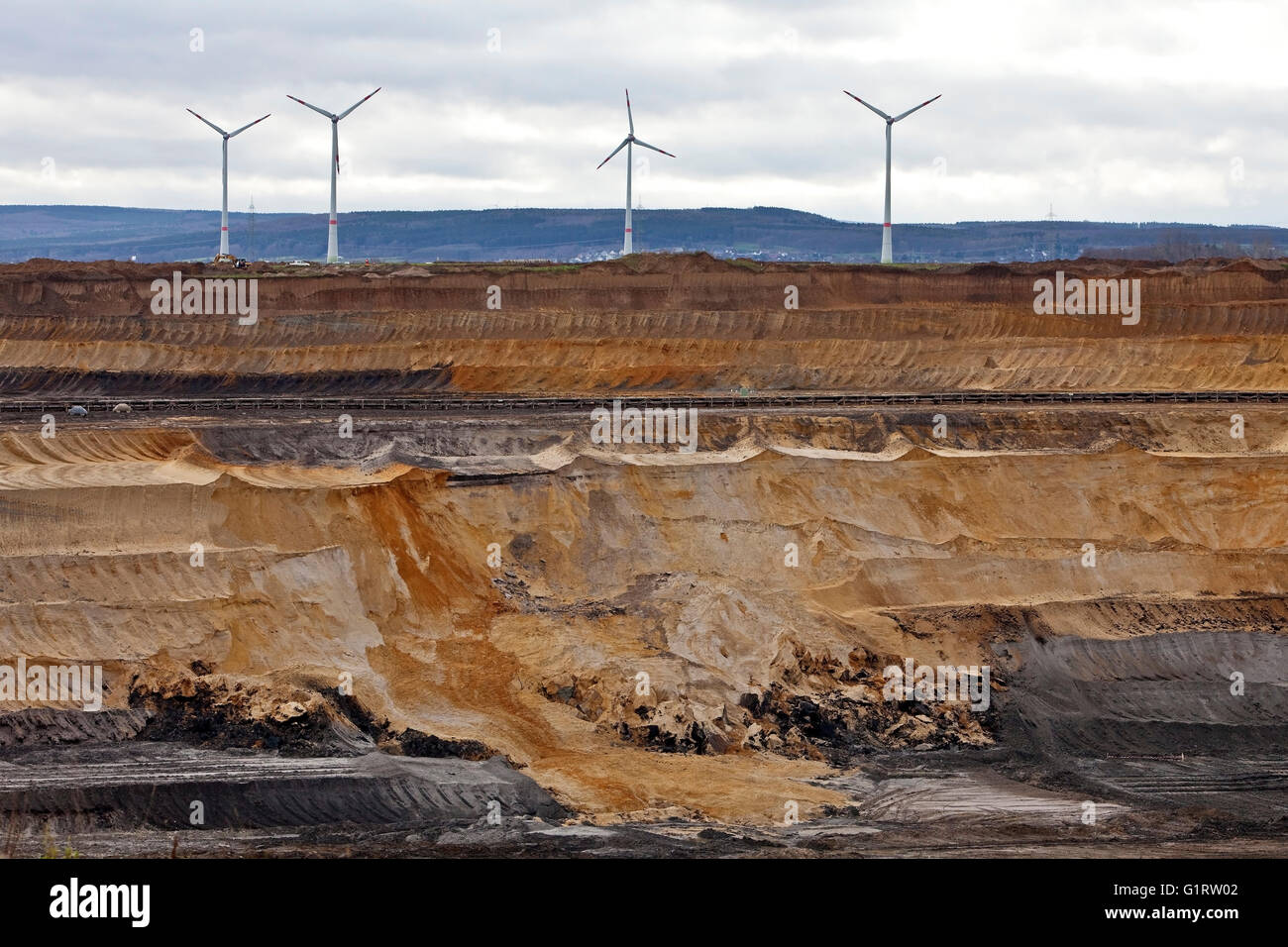 Mine and wind turbines hi-res stock photography and images - Alamy
