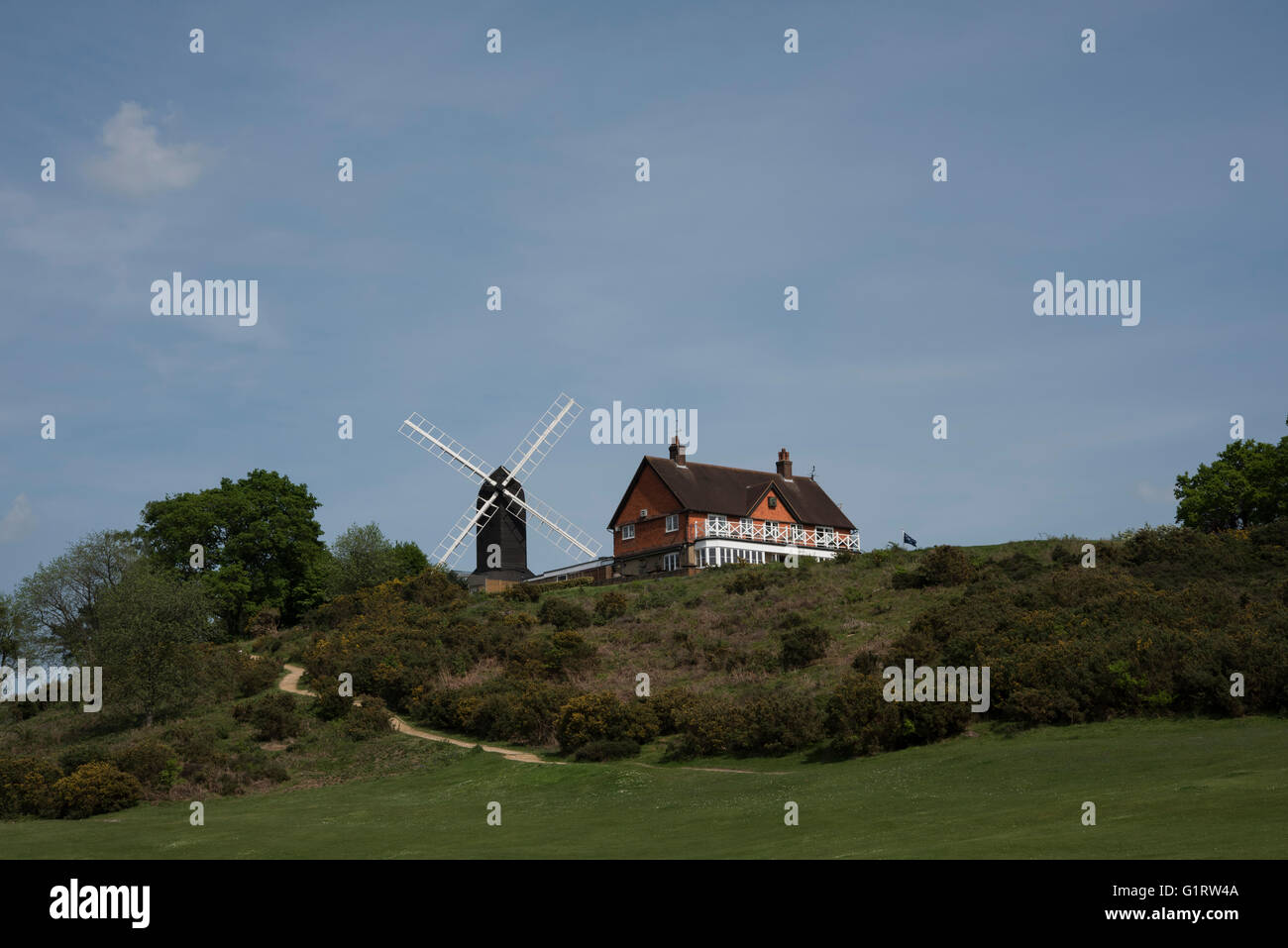 Only windmill in the world which is a consecrated church hi-res stock ...