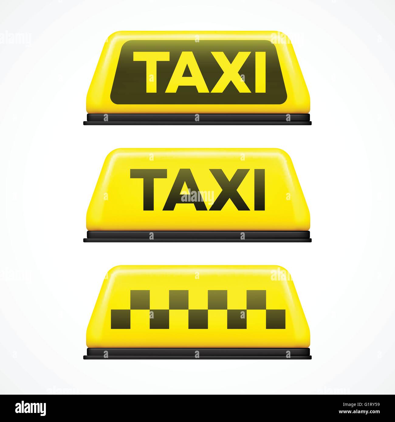 Taxi sign on white background. Vector illustration Stock Vector Image ...