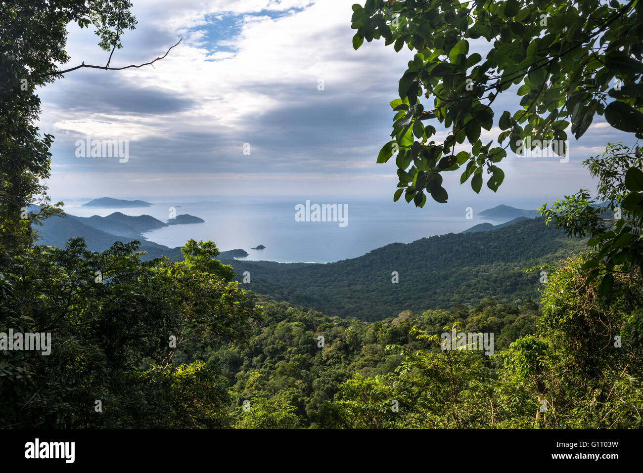 The view to Castelhanos Beach, in Ilhabela, SE Brazil Stock Photo - Alamy