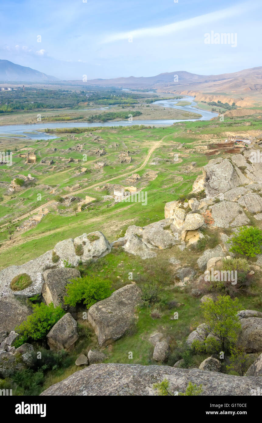 Panoramic view uplistsikhe ancient rock hi-res stock photography and ...