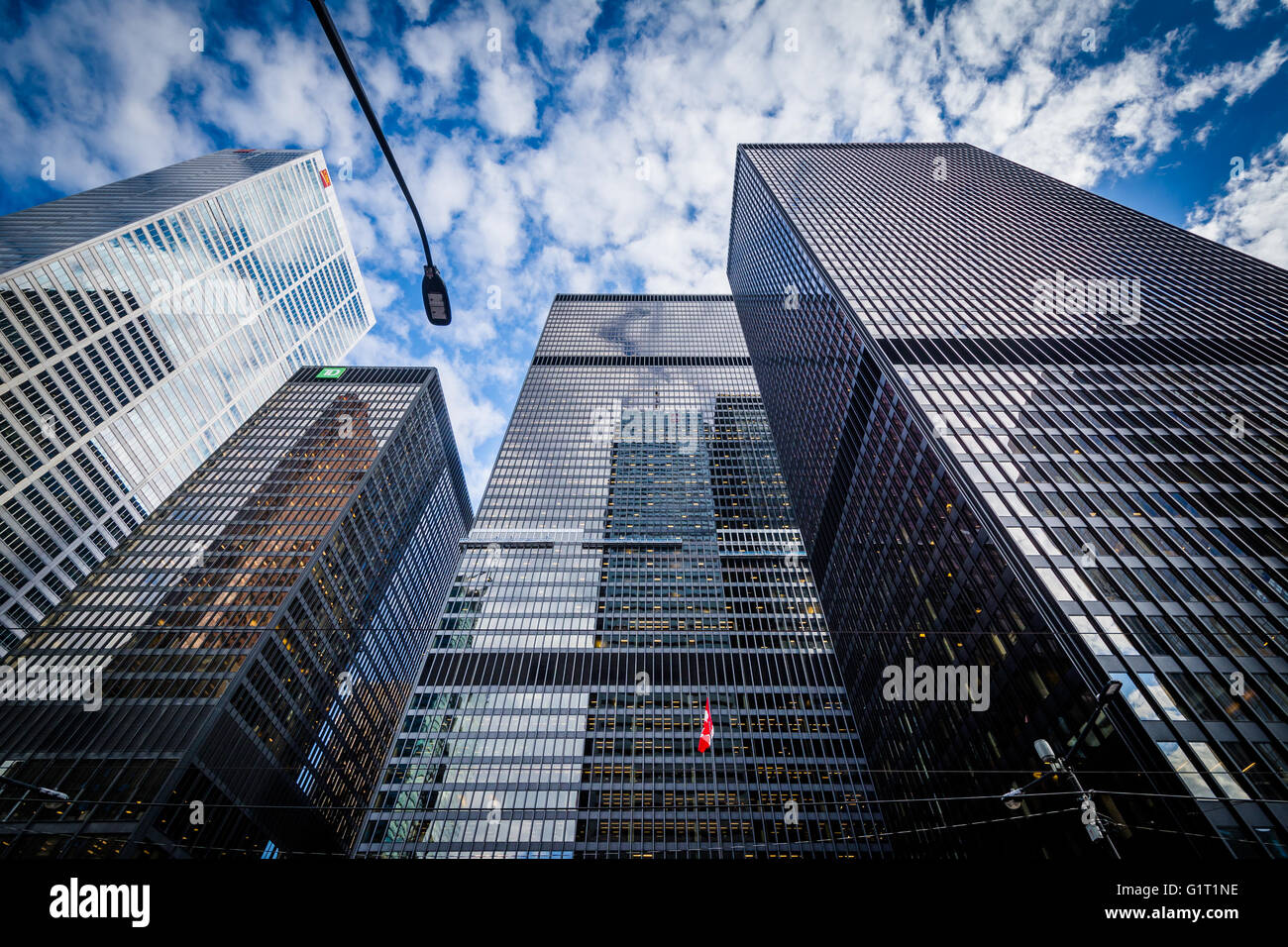 Modern buildings in the Financial District of Toronto, Ontario Stock ...