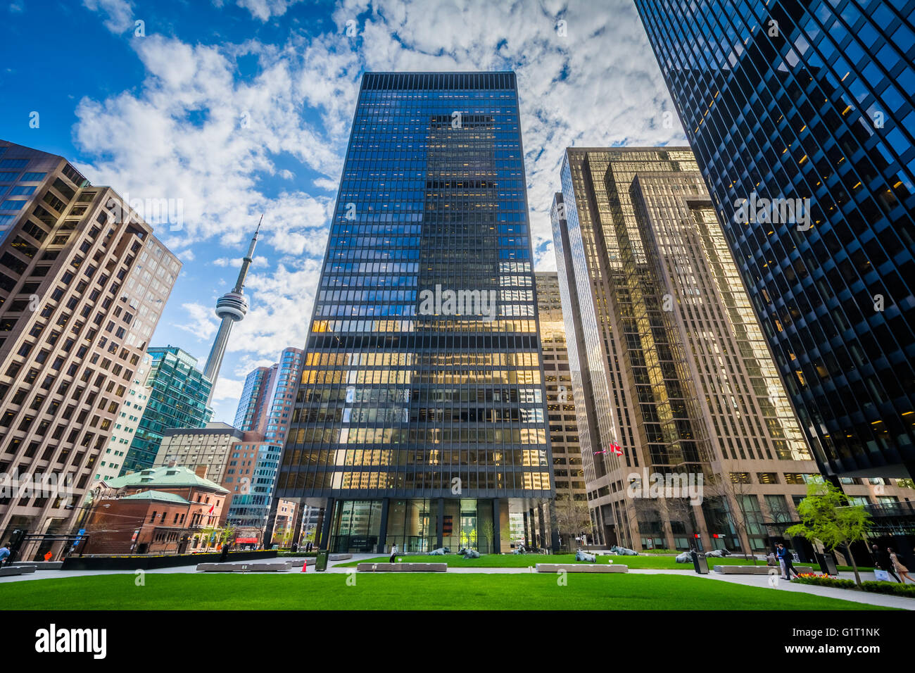 Park and modern buildings in downtown Toronto, Ontario Stock Photo - Alamy
