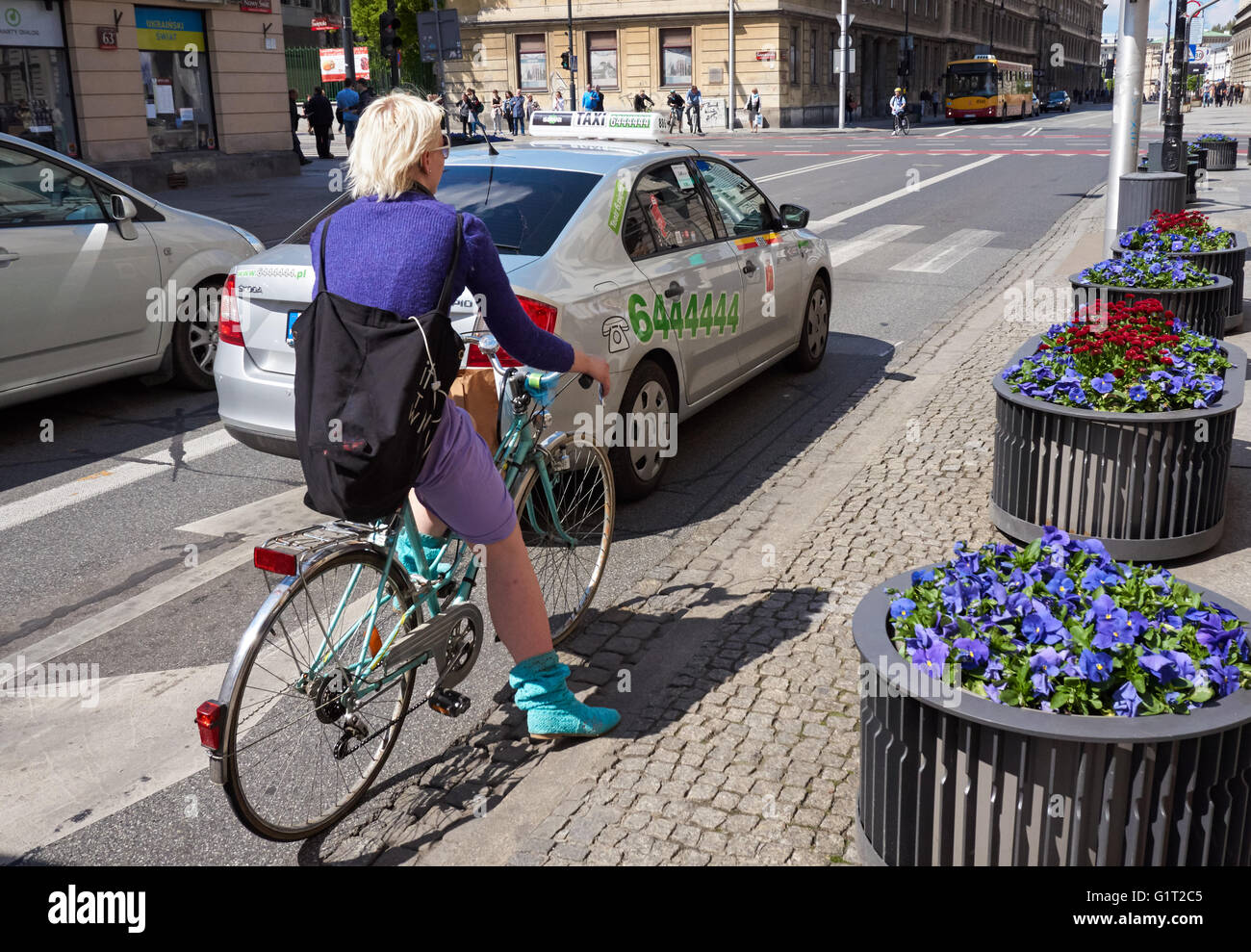 Back view of cyclist hi-res stock photography and images - Alamy