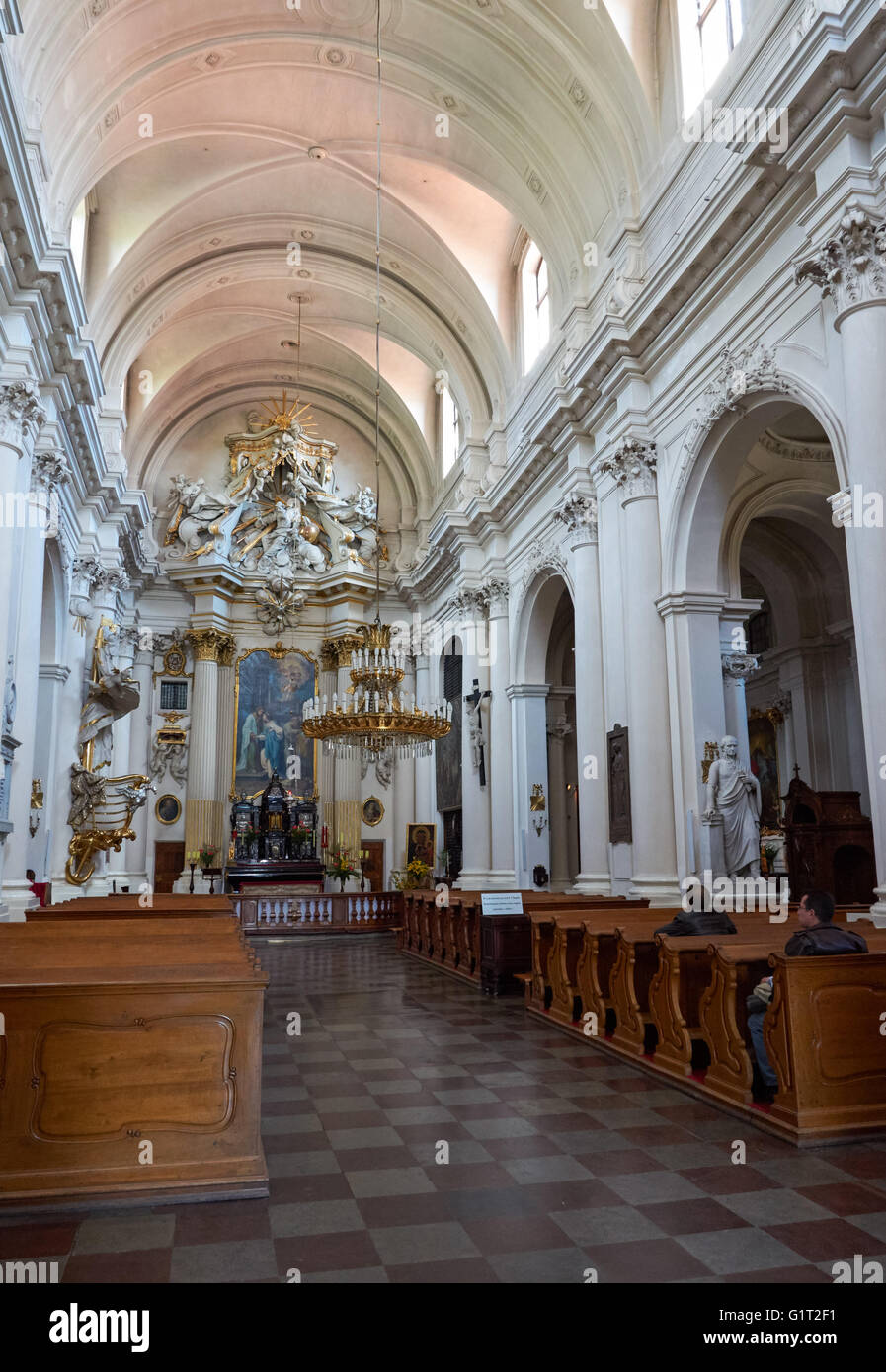 Interior of Visitationist church in Warsaw, Poland Stock Photo - Alamy