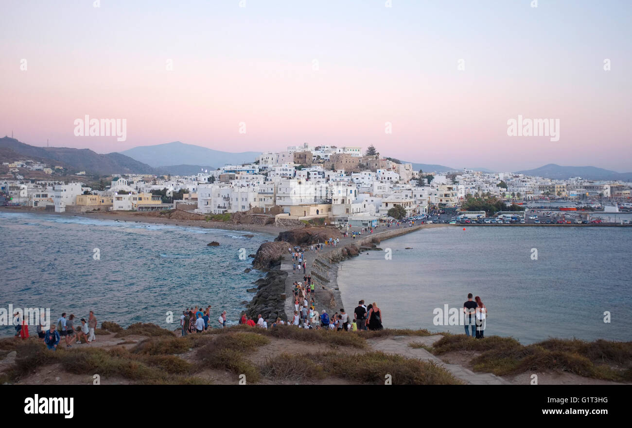 NAXOS TOWN, NAXOS ISLAND, CYCLADES ISLANDS, GREECE Stock Photo - Alamy