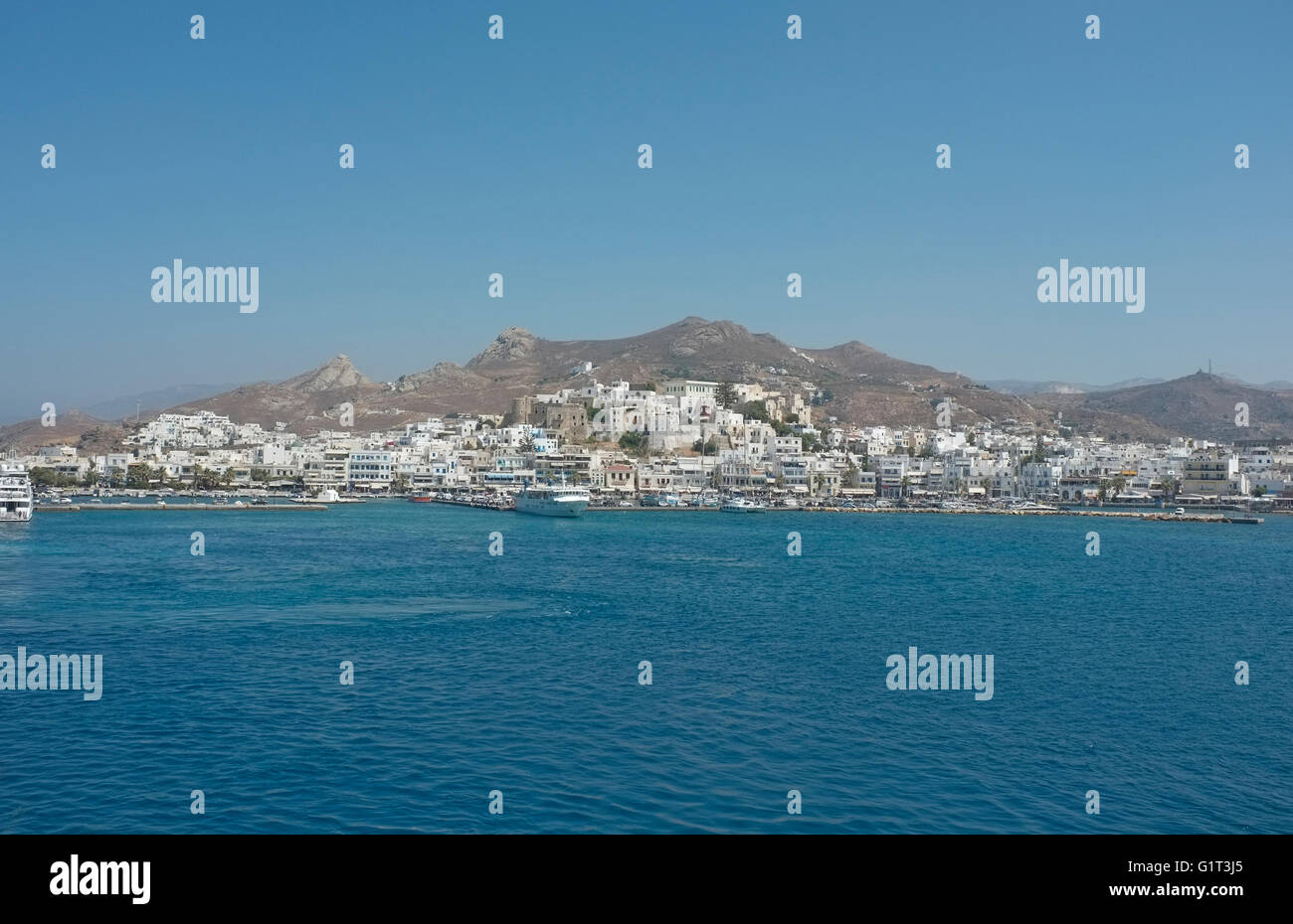 Naxos town, Naxos, cyclades islands, Greece Stock Photo - Alamy