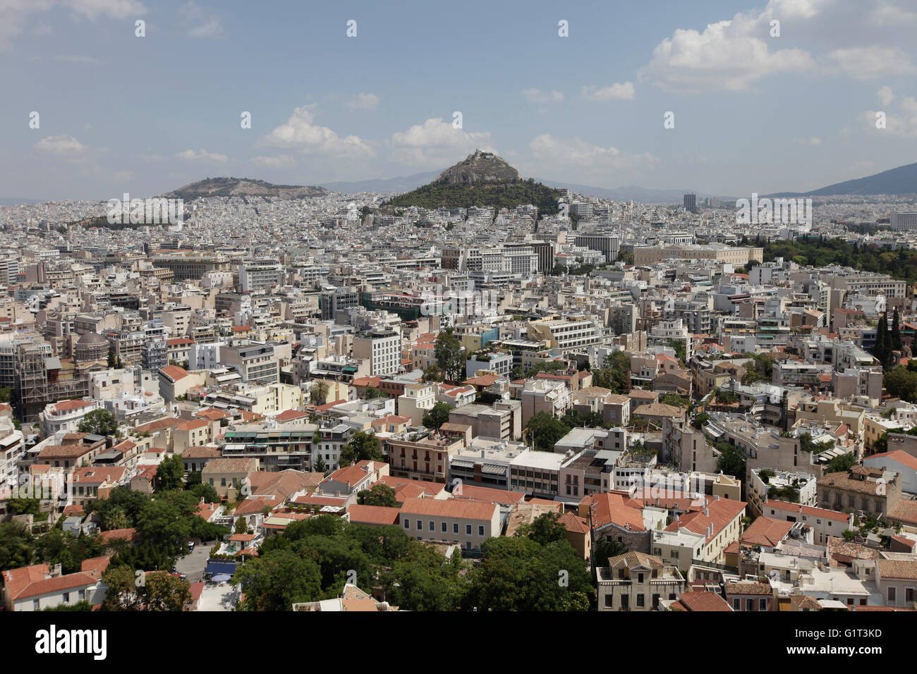 athens city scape greece Stock Photo - Alamy