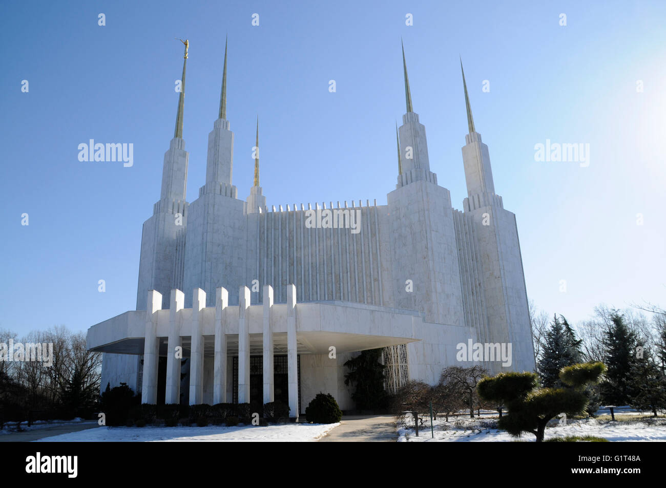 Mormon Temple in Kensington Stock Photo - Alamy