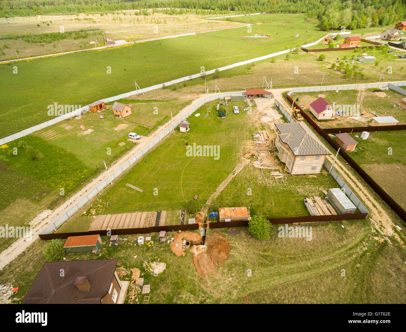Village view from above Stock Photo - Alamy