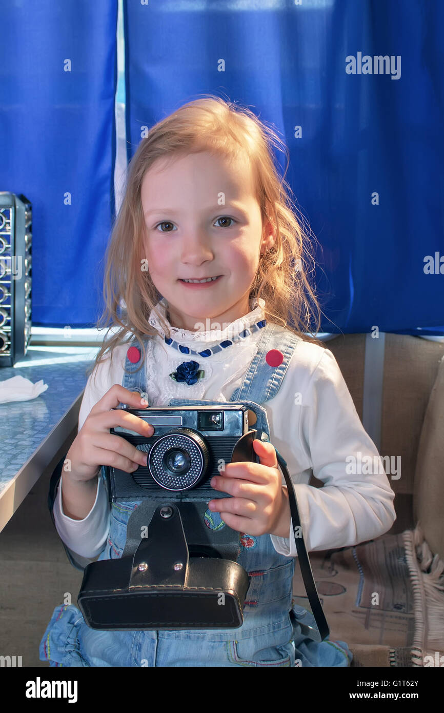 Girl making photo Stock Photo - Alamy