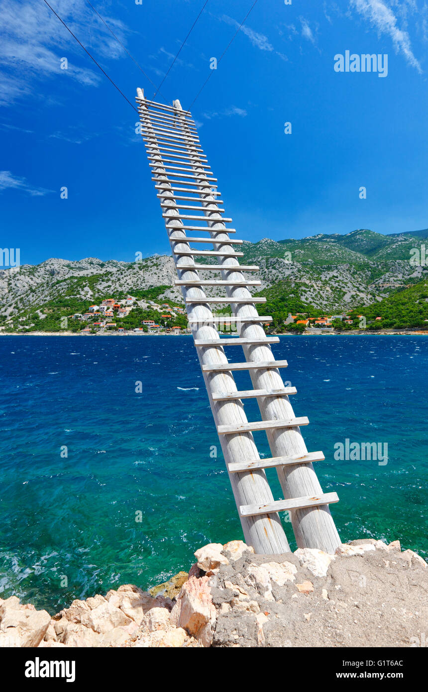 Tunera fishing ladder, for the monitoring of tuna fish in Lukovo small ...