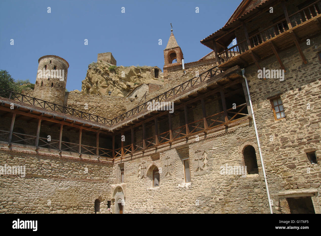 Udabno monastery, David Gareja, Georgia Stock Photo - Alamy