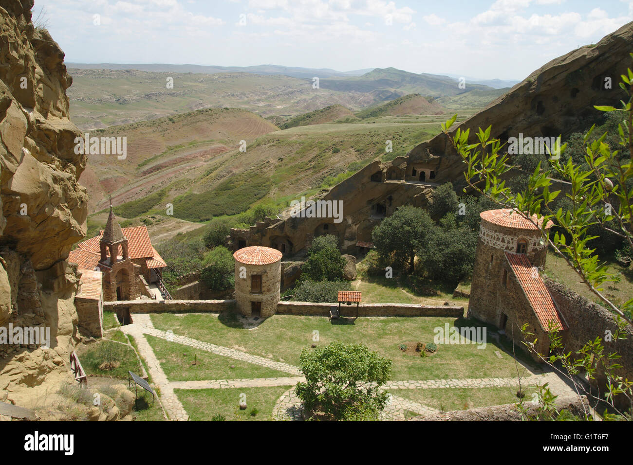 Udabno monastery, David Gareja, Georgia Stock Photo - Alamy
