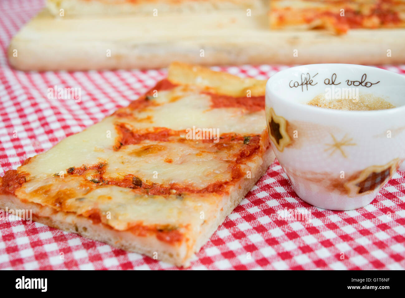 Pizza and coffee hi-res stock photography and images - Alamy