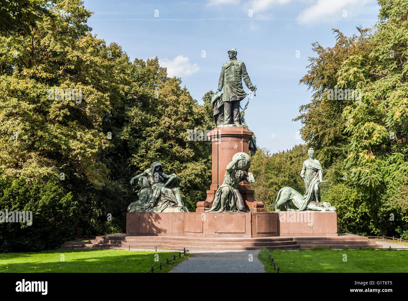 statue of otto von bismarck memorial tiergarten berlin. Bismarck ...