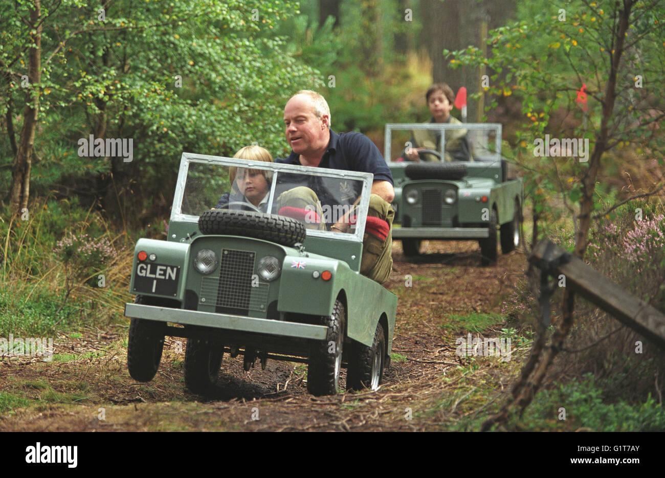 gleneagles junior off road driving in scaled down mini land rover Stock ...