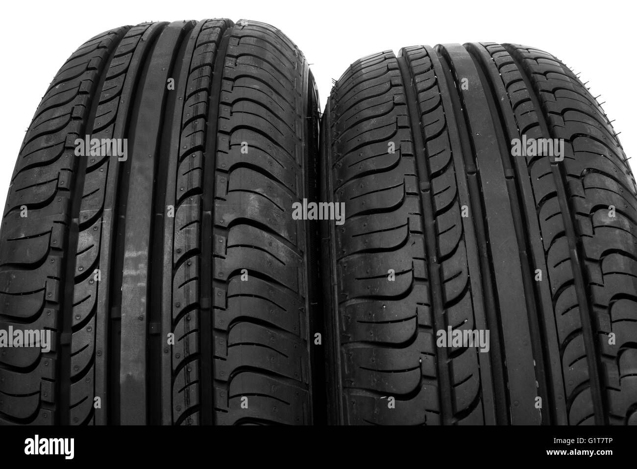 Two new car tires close up Stock Photo - Alamy
