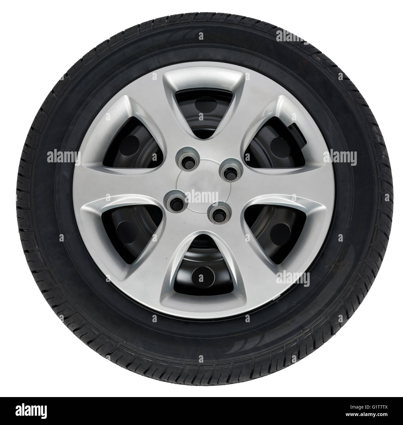 Front view of car wheel Stock Photo - Alamy